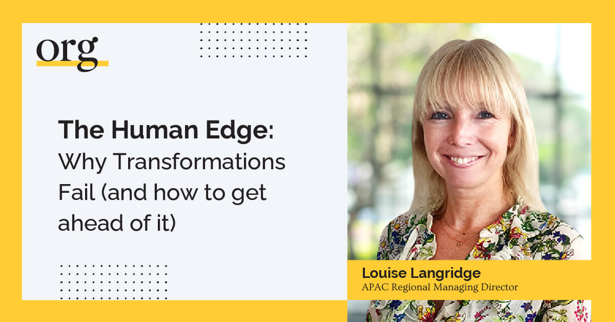 The Human Edge: Why Transformations Fail and How to Fix It